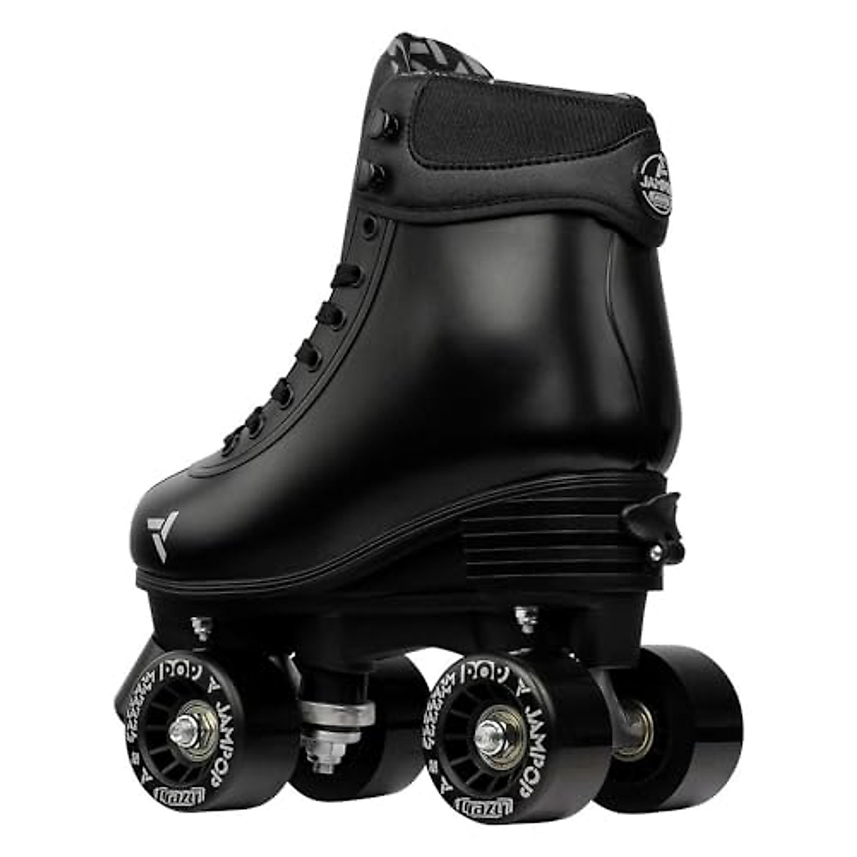 Crazy Skates Adjustable Roller Skates for Boys and Girls - Jam Pop Series - Size Adjustable to Fit 4 Sizes - Black (Size: Medium | 3-6)