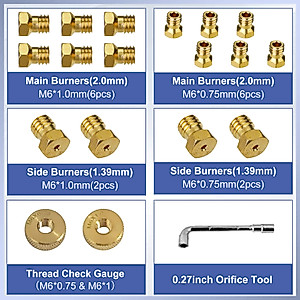 Aekops 5249 Propane to Natural Gas Conversion Kit for Blackstone 28"/36" Griddle, 10 FT 3/8" ID Natural Gas Hose With 3/8" Female Flare Fitting for Tailgater, Rangetop Combo & Burner Stove, 1/2 PSI