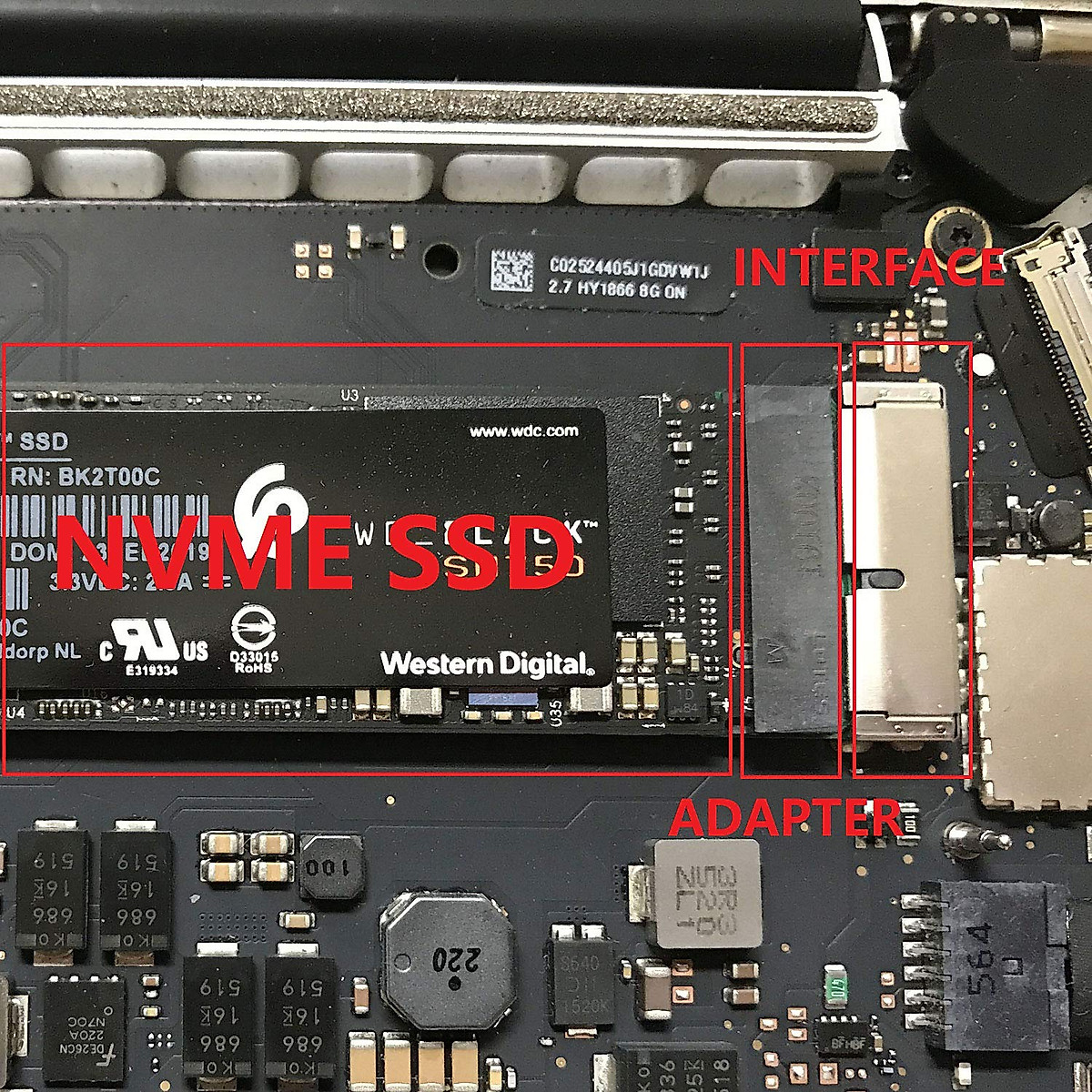 Arestech M.2 NVME SSD Convert Adapter for Upgraded MacBook Air Pro Retina Mid 2013-2017, NVME/AHCI SSD Upgraded Kit for A1465 A1466 A1398 A1502 - Standard Size