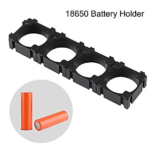 ACEIRMC 100Pcs 18650 Lithium Battery Holder, Plastic Battery Pack Bracket Cylindrical Cell Battery Stand Cell Spacer for DIY Fixed Battery