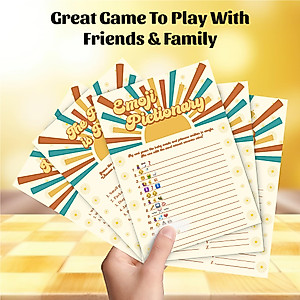 Here Comes the Son Baby Shower Decorations and Games - 6 Baby Shower Games, 25 each - Baby ABC, Baby Predictions and Advice, Baby Word Scramble, Emoji Pictionary, Mommy or Daddy, The Price is Right