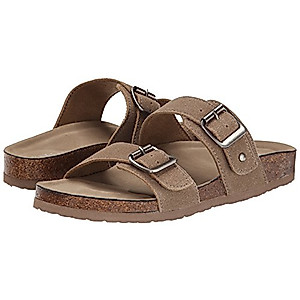 Madden Girl Women's Brando Slide Sandal, Taupe Fabric, 7.5
