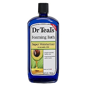 Dr Teal's Ultra Moisturizing Foaming Bath with Avocado Oil, 34 Fluid Ounce (Packaging May Vary)