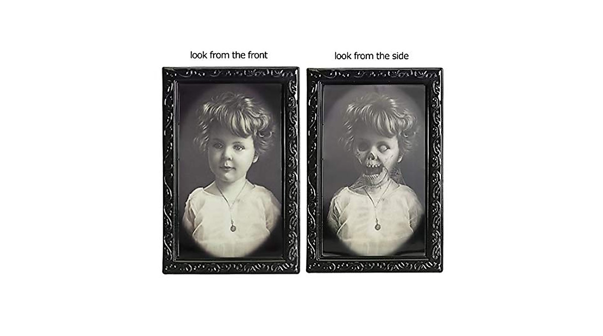 Creepy 3D Halloween Decor - Moving Picture Frames