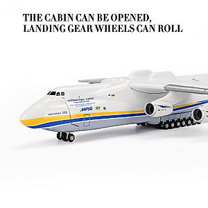 1:200 An-225 Antonov Resin Aircraft Model Toy 17 inch Ukraine Painted Mriya Transporter Display Model Plane for Collection