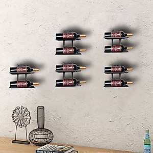 EKR Wine Glass Holder Under Cabinet Hanging Wine Rack Home Kitchen Storage Organizer Dining Wine Accessories (Wine Rack)