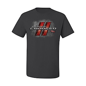 Dodge Charger R/T Classic Retro Racing Logo Emblem Cars and Trucks Men's Graphic T-Shirt, Charcoal, XX-Large