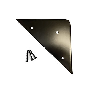 Corner Protector, Rounded Corner Protector, Metal, Black, 4 Pack