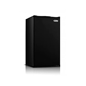 Impecca All-Refrigerator with Reversible Door, Interior Light, Classic Refrigerator, Compact Refrigerator Mini Fridge, 3.2 Cubic Feet, Black