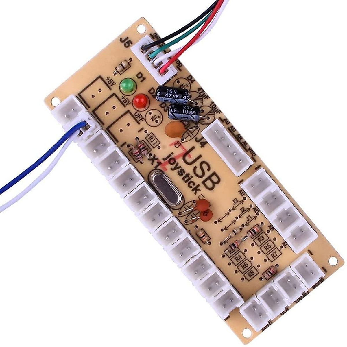 TAPDRA Zero Delay Arcade USB Encoder PC to Joystick for PC Mame Jamma Raspberry Pi & Other Pc Fighting Games