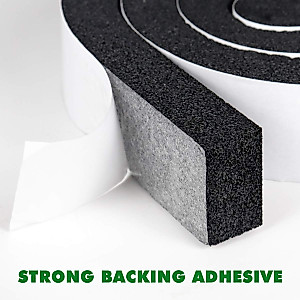 Forestchill Window Air Conditioner Foam Seal Tape with Strong Adhesive, 2 Inch Wide X 1 Inch Thick, High Resilience AC Insulating Foams Weather Strip, 6.5 Feet x 1 Roll