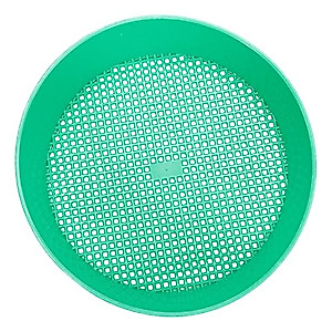 YARDWE Plastic Garden Riddle Sieve Mesh Sand Sieve Bonsai Gardening Tool Seeder Tool