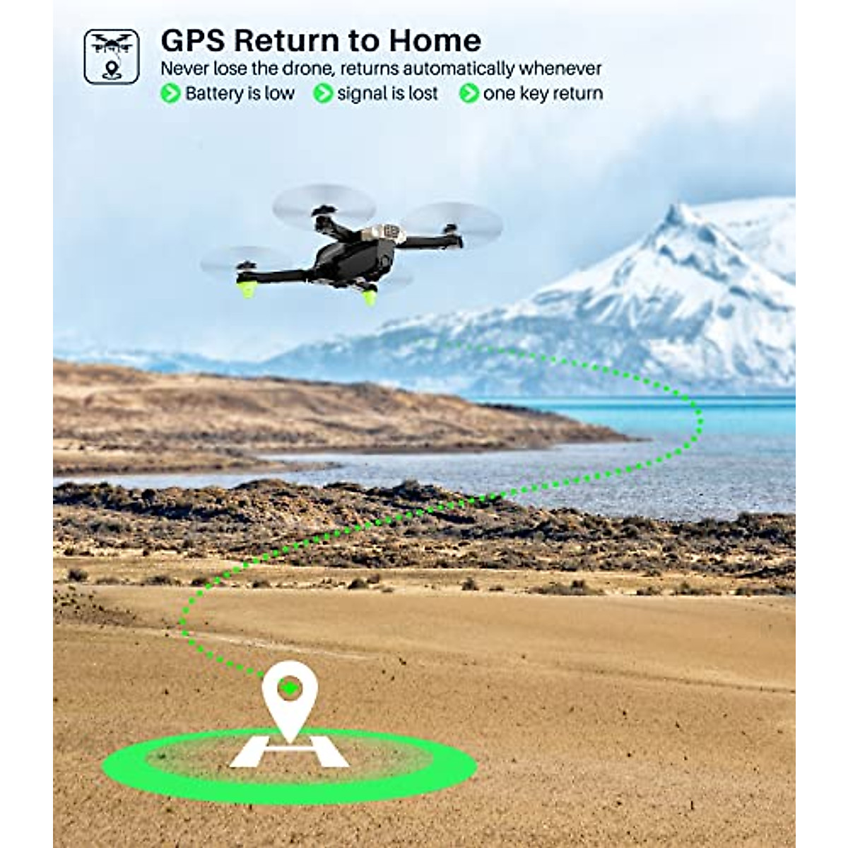 SYMA Drones with Camera for Adults 4K, Easy GPS RC Quadcopters with 36mins Flight Time, 5GHz FPV Transmission, Auto Return Home, Light Positioning, 4K Drone with Carrying Case