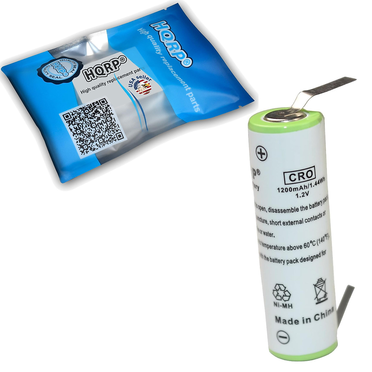 HQRP Battery Works with Philips Norelco T3000 T6000 T7000 T7500 T800 T860 G380 Razor/Shaver 10336 4822-138-10336 Plus Screwdriver