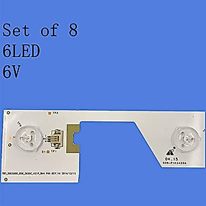 MYOBU 6v LED Backlight Strip 6 Lamp B50A658U U50S6806S L50E5800A LVU500NDEL SW-4C-LB5006-YH2 TMT_50E5800_8X6_3030C Compatible with TCL lightbar