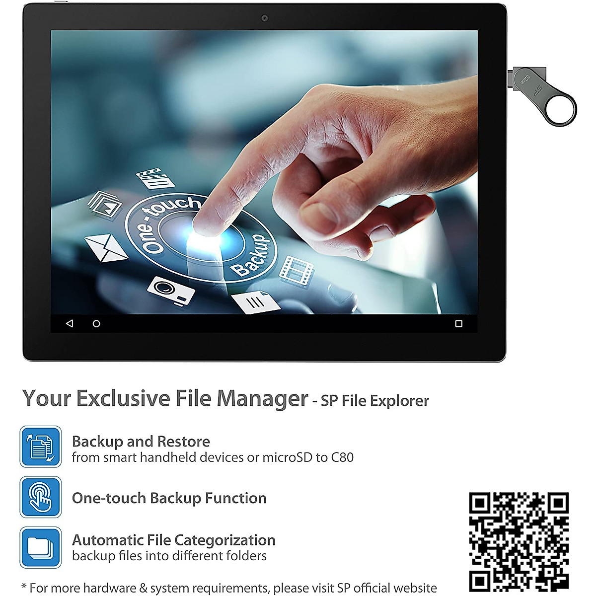 Silicon Power 128GB USB 3.0 / USB 3.1 (Gen1) Flash Drive (METAL) Dual Drive USB Type-C C80 Swivel USB Drive Ready for Smartphone Tablet and New Macbook (SP128GBUC3C80V1S)