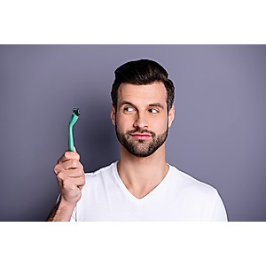 Preserve POPi Shave 5 Razor System Made with Recycled Ocean Plastic and 5-blade cartridge, Coral Pink, 1 Count