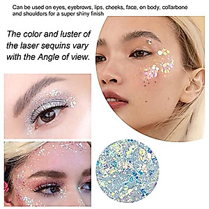 Glitter Body Gel, Glitter Set with Glitter Body Gel Stick for Party