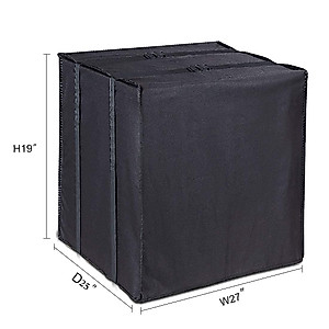 LBG Products Window Air Conditioner Cover 27''Wx19''Hx25''D for Outside AC Unit,Heavy Duty Winter AC Defender,Bottom Covered