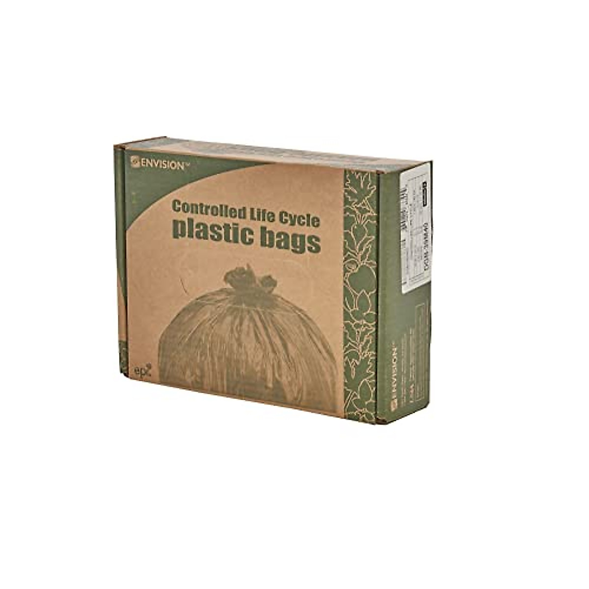 STOUT by Envision G3340E11 Controlled Life-Cycle Plastic Bags, 33" x 40", 33 gal capacity, 1.10 mil thickness, Green (Pack of 40)