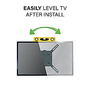 Made for Amazon Universal Full-Motion TV Wall Mount for TVs up to 55" and Compatible with Amazon Fire TVs