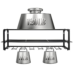 OSYRGUBIOE Power Tool Organizer with 4 Hooks Heavy Duty 7 Drill Holder Wall Mount Garage Tool Organizers and Storage Utility Storage Rack for Cordless Drill Charging Station…