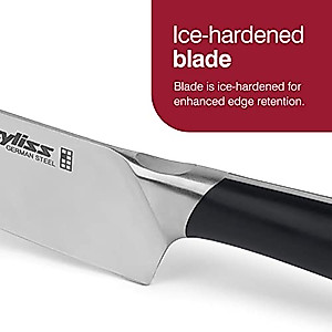 Zyliss Comfort Pro Serrated Paring Knife - Full Tang Vegetable & Bread Knife - Ice Hardened Stainless Steel Serrated Knife - Black/Stainless Steel - 4.5 inches