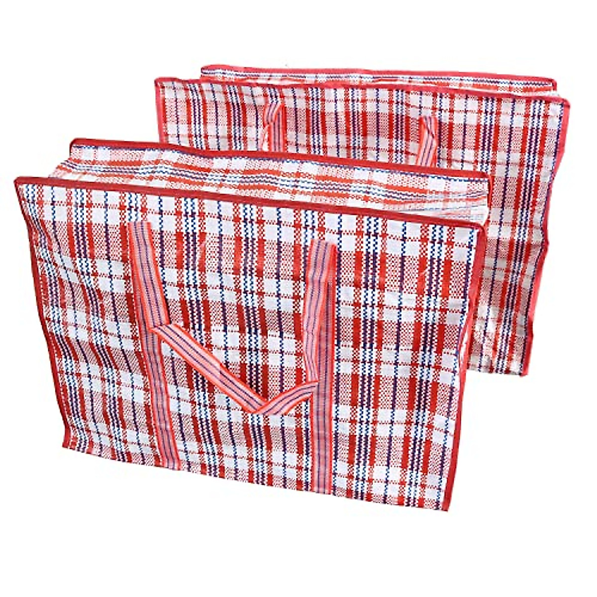 80L Extra Large Storage Bag SQXBK 70x50x25cm/28x20x10inch Red Checkered Water Resistant Organizer Bag Moving Bag Carrying Tote with Zipper and Carrying Handle for Clothes Bedding Comforter, Pillow