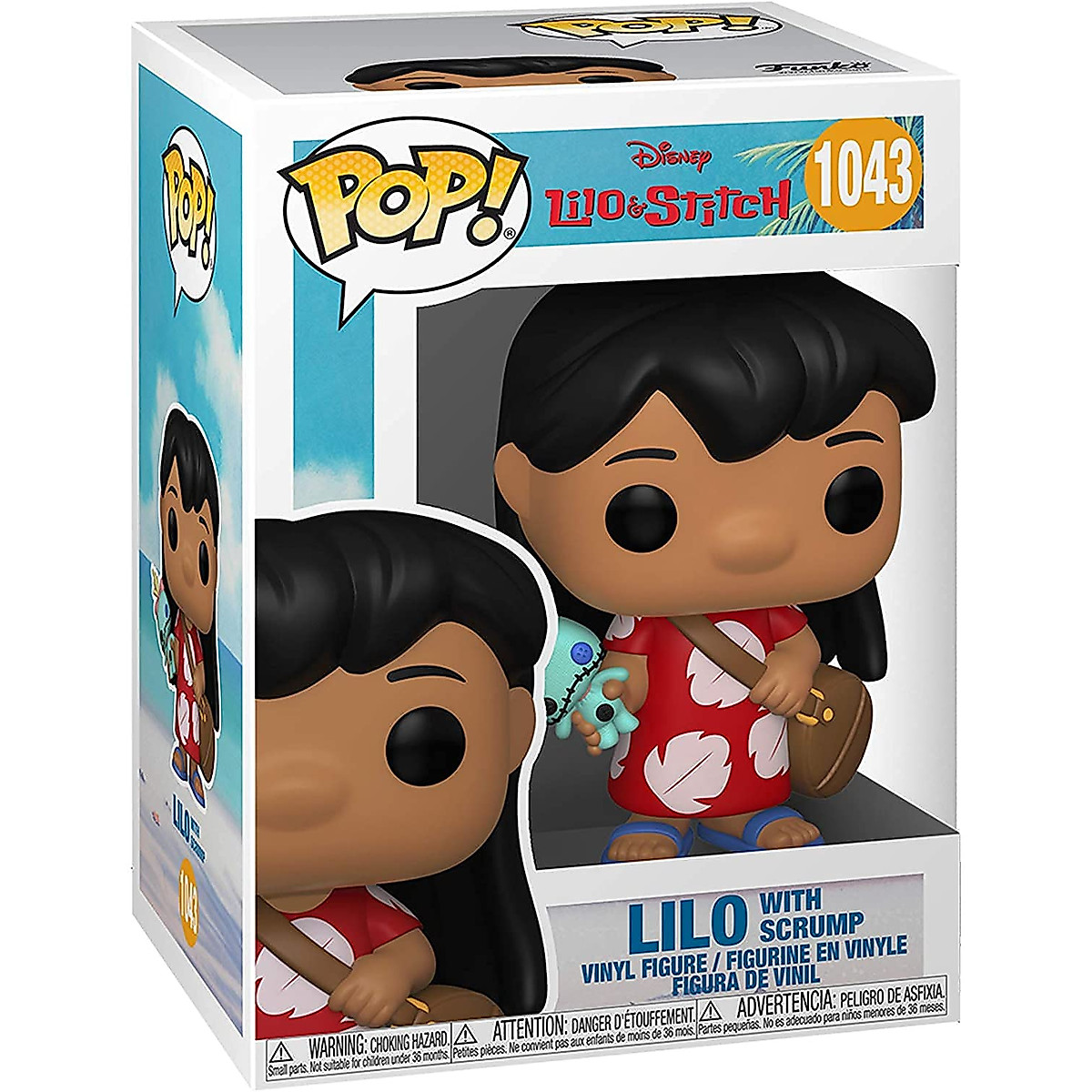Funko Disney: Lilo & Stitch - Lilo with Scrump Pop! Vinyl Figure (Bundled with Compatible Pop Box Protector Case)