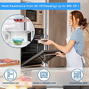 12PCS Silicone Stretch Lids for Food Storage, 6 Specifications of Reusable Silicone Bowl Cover, Suitable for Various Food Containers, High and Low Temperature Scenarios (Microwave Ovens, Freezers)