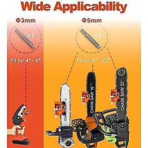 Chainsaw Sharpening Jig Hand Crank, Mini Chainsaw Sharpener Kit with Carrying Bag, Portable Manual Steel Chainsaw Blade Sharpener Tool Attachment for Gas/Electric Chain Saw, Lumberjack, Garden Worker
