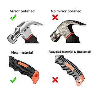 Spifflyer 8 oz Small Hammer Mini Hammer Nail Tool with Comfortable Soft Grip