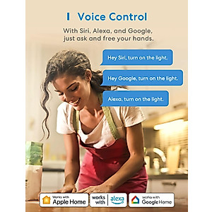 Meross Smart Light Switch Supports Apple HomeKit, Siri, Alexa, Google Assistant & SmartThings, 2.4GHz Wi-Fi Light Switch, Neutral Wire Required, Single Pole, Remote Control Schedule, 2 Pack