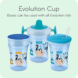 NUK Evolution Soft Spout Learner Cup, 8 oz, 2-Pack, âââ€š¬Ã…â€œColors may varyâââ€š¬