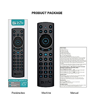 Universal Voice Remote Control,Support Bluetooth Connection,Voice Research,Air Mouse,for Android Tv Box and Media Player (G20S PRO BT)
