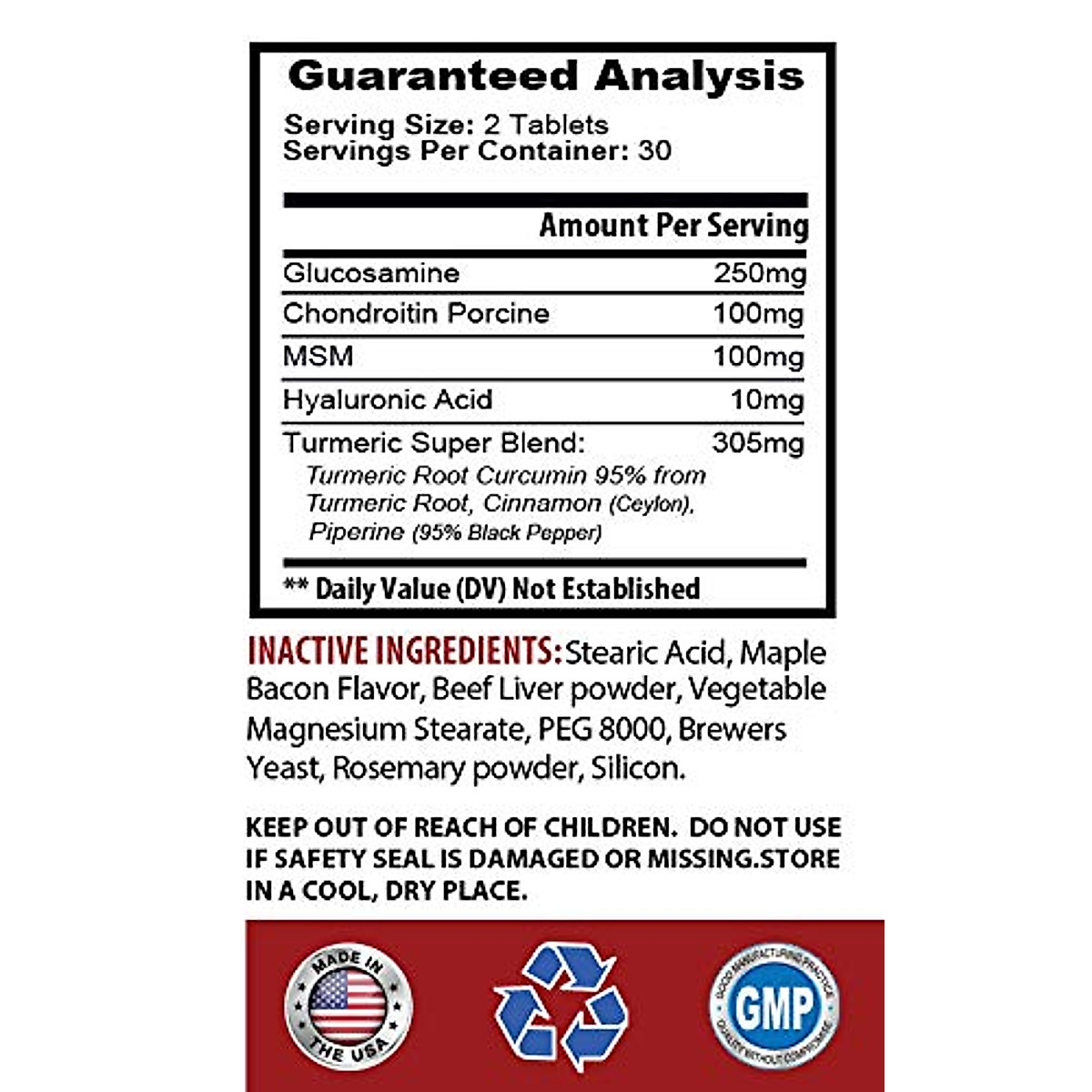 I LOVE MY PETS LLC Hip and Joint Supplements - Joint Health for Dogs - with Turmeric - MSM - Premium - Dog msm glucosamine - 120 Treats (2 Bottles)