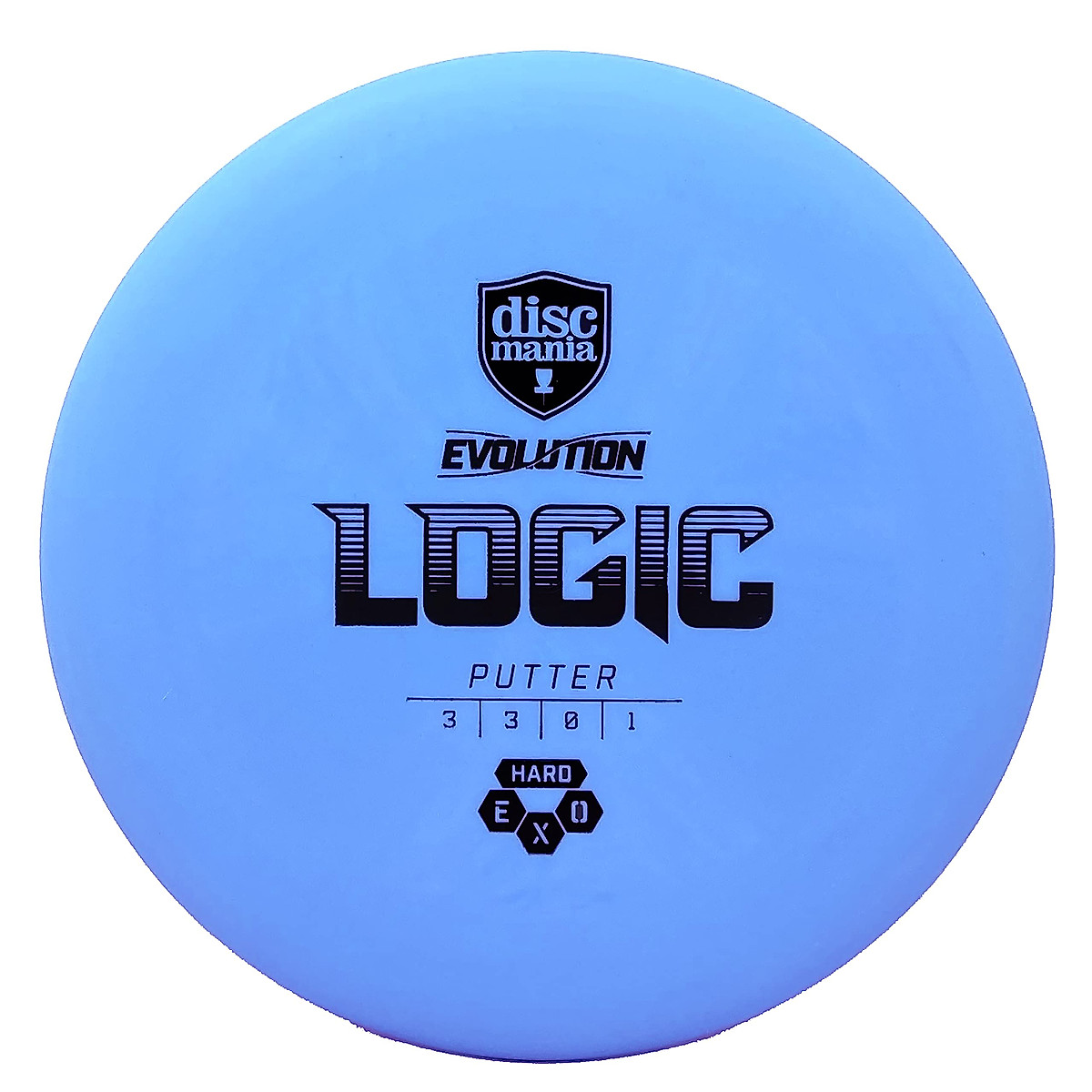Discmania Evolution Exo Hard Logic Disc Golf Putter (Colors May Vary) 173-176 - Low Profile Disc Golf Putter and Approach Disc