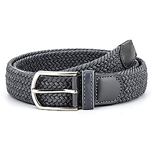 Braided Canvas Woven Elastic Stretch Belts for Men/Women/Junior with Multicolored