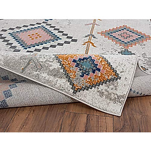Moroccan Inspired 7'9'x10'2' Multicolor Area Rug - Abani Rugs Porto Collection Geometric Accent Rug