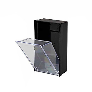 IOOOFU Magnetic Wall Mounted Bathroom Organizer Cotton Pad Holder Makeup Box Plastic Storage Container for Cotton Swabs Jewelry