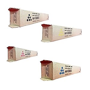 RICOH MP C6003 OEM Toner Cartridge Set High Yield Cyan Magenta Yellow Black
