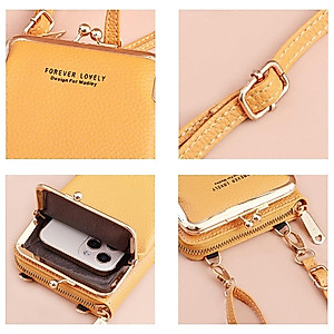 2023 Newest Phone Bag Purses, PU Leather Crossbody Wallet Purse With Phone Pocket, Travel Cell Phone Shoulder Bags For Women.