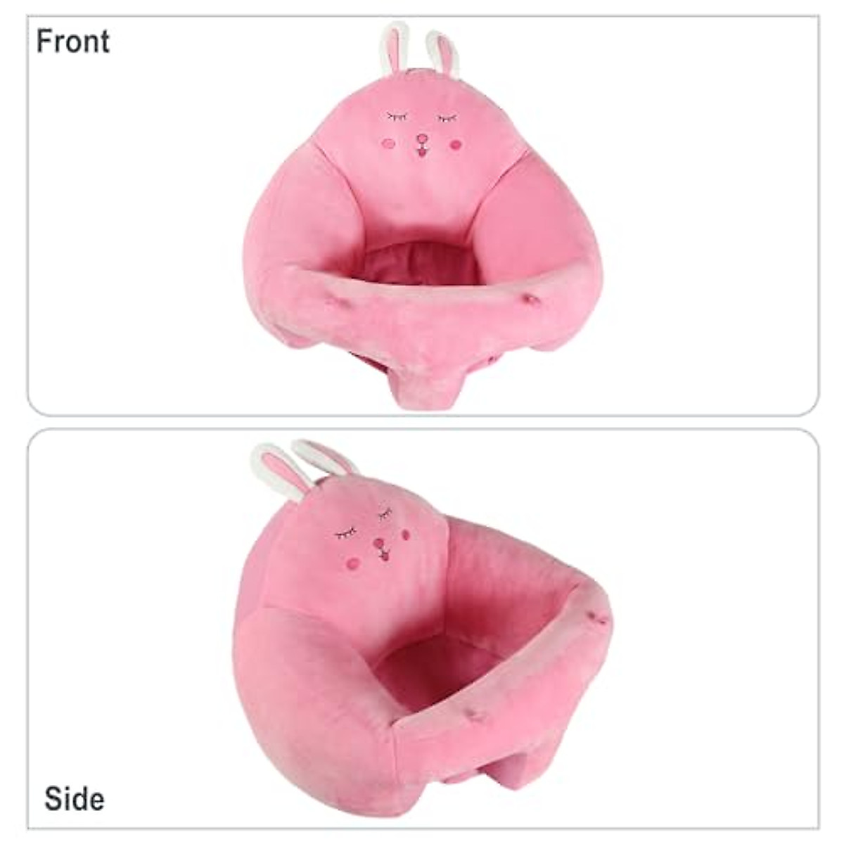 RoamReady Baby Seats for Sitting Up 4-12 Months Toddler Learn to Sit Up Support Infant Chairs for Sitting Up 0-6 Months Newborn Floor Seat for Baby(Rabbit)