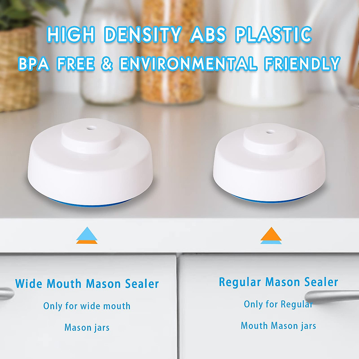 Mason Jar Vacuum Sealer for Wide & Regular Mouth Mason Jars, Jar Sealer Kit Compatible with Food Saver Vacuum Sealer Machine, Canning Sealer with Jar Attachment 2 Hose and Manual Vacuum Pump