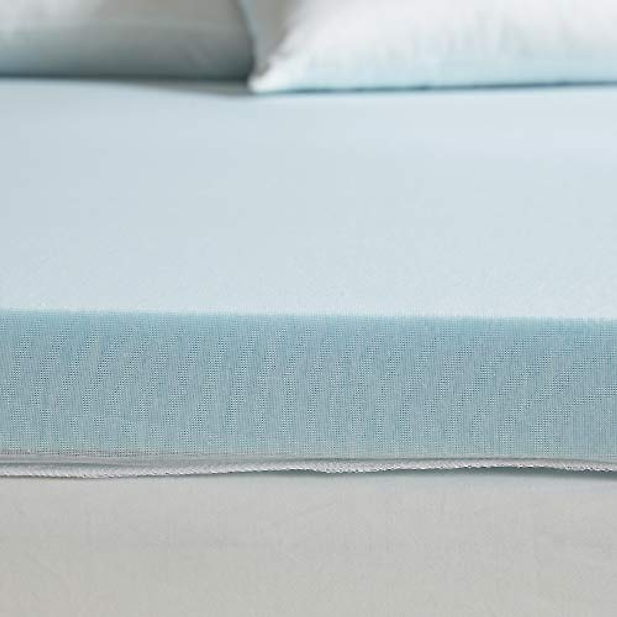 Sleep Philosophy Gel Infused Memory Foam Mattress Topper Luxurious Hypoallergenic All Season Enhanced Bed Support, Twin(2" Thick), Removable 3M Cover