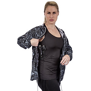 CCW Tactical Holster Shirt Tank Top Concealed Carry & Workout, Moisture Wicking, Right/Left Black