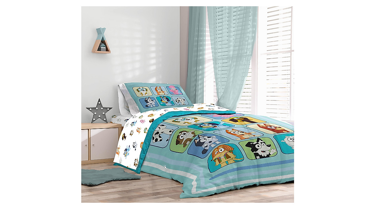 Bluey & Friends Comforter Set - 7 Pieces for Kids