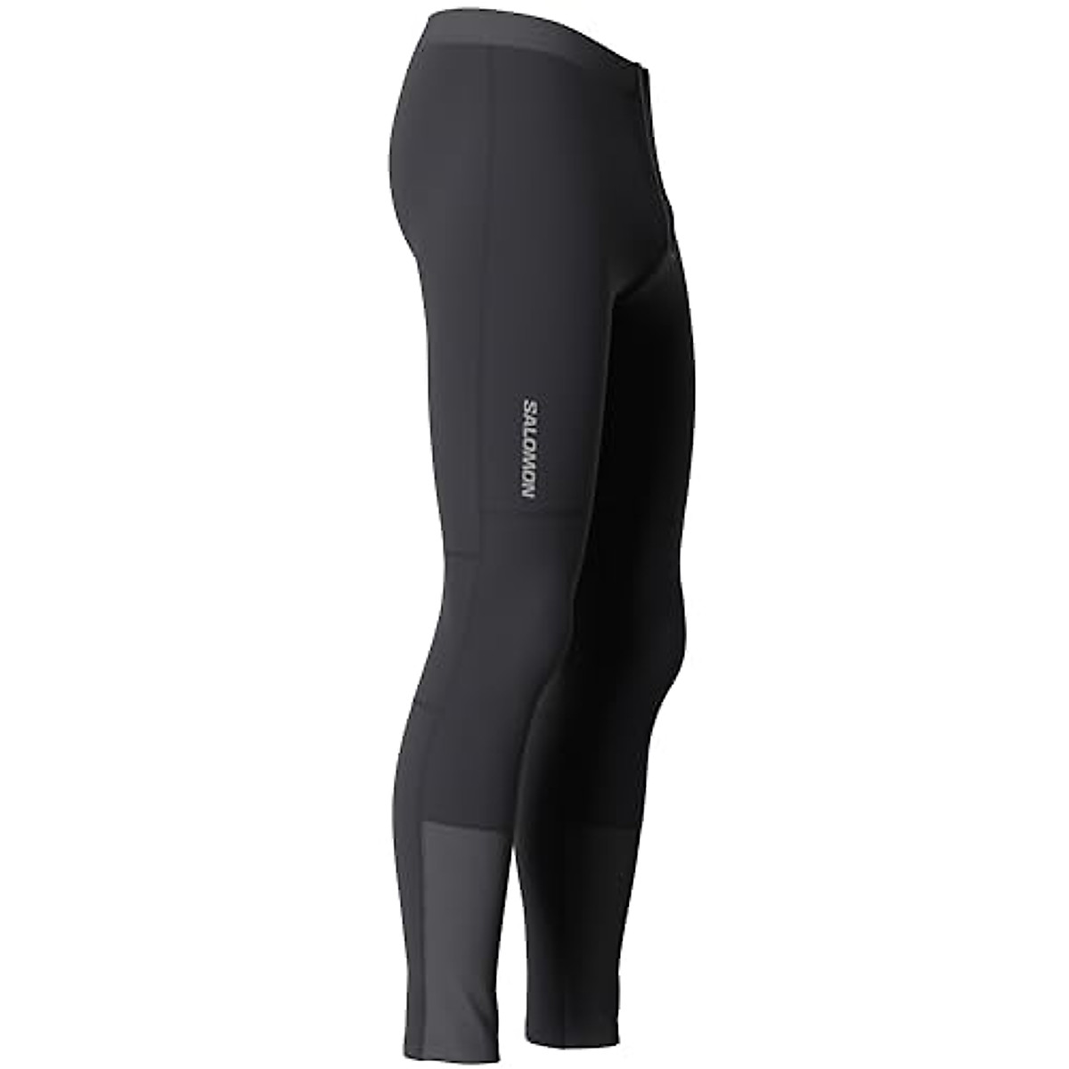 Salomon Men's Standard Cross Run Tight, Deep Black, Large