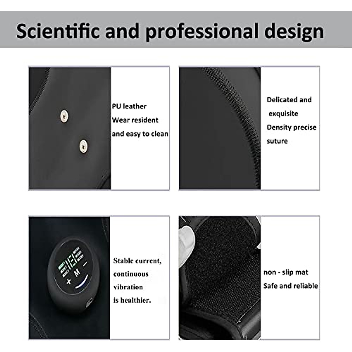 Jenylu AB Stimulator Toning Belt, Muscle Toner, Abdominal Training Belt Exercise Workout Equipment Machine, Portable Fitness Equipment for Home