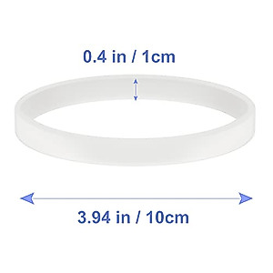 6 PCS Rubber Gaskets 10cm Sealing Gaskets White O-Ring Replacement Parts for Ninja Blender BL480 BL680 BL910 CT680